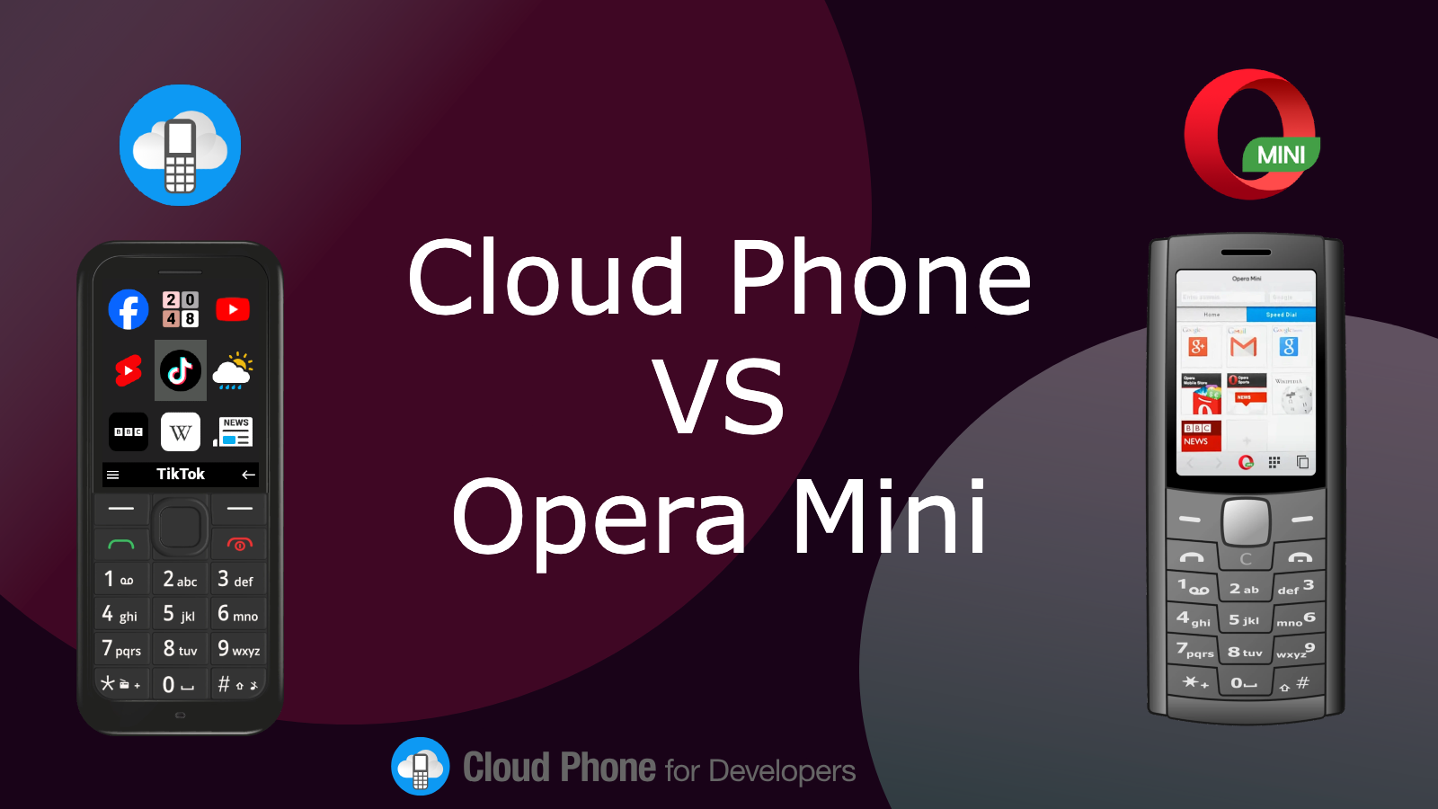 Cloud Phone vs Opera Mini"